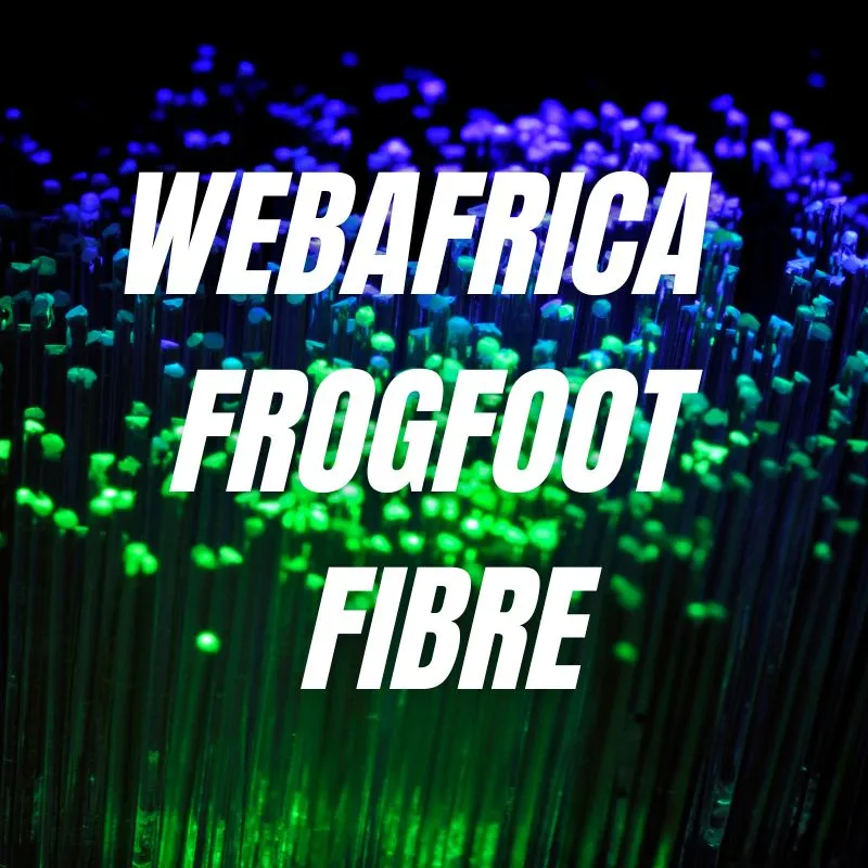 Webafrica Frogfoot Fibre Deals | Top Internet Packages 2025